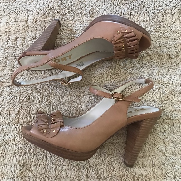 Report | Shoes | Report Marlowetan Studded Heel Peep Toes Shoes | Poshmark